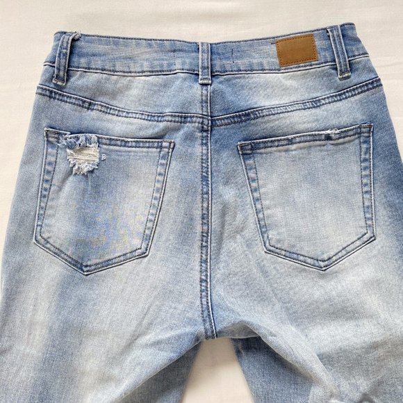 Bluenotes | Pants & Jumpsuits | Bluenotes Blue Distressed Skinny Jeans ...